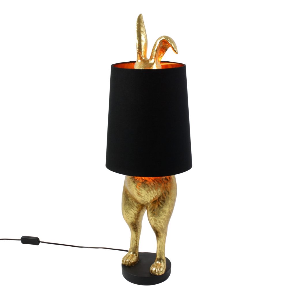 Gouden Konijn Lamp Hiding Bunny - Warm & Sfeervol Wonen